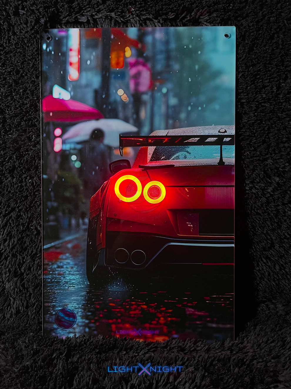 GTR R35 Nismo Neon Poster – Light X Night