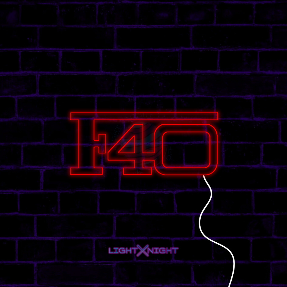 Light X Night - Ferrari F40 Neon Sign