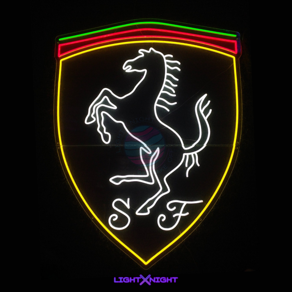 Light X Night - Ferrari Neon Sign
