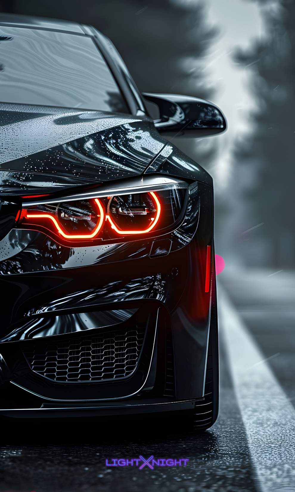 BMW M4 Neon Poster – Light X Night