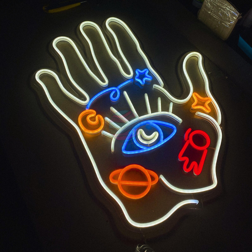 Light X Night - Infinity Hand Neon Sign
