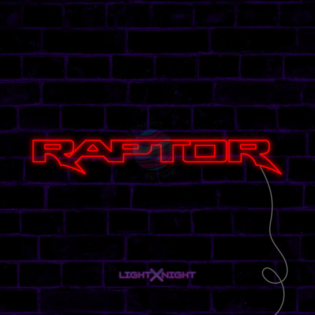 Raptor Neon Sign – Light X Night